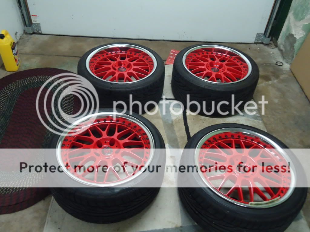 FS/FT: (For Sale or Trade) 18x9.5 work vs-xx powder coated red 5x114 ...